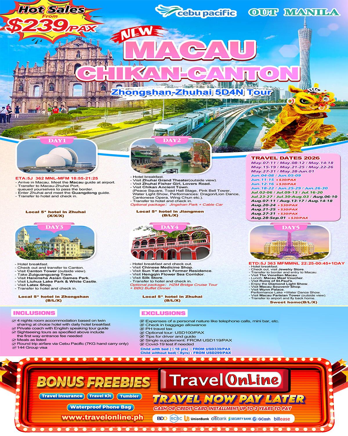 MACAU INTERNATIONAL PACKAGES 2026